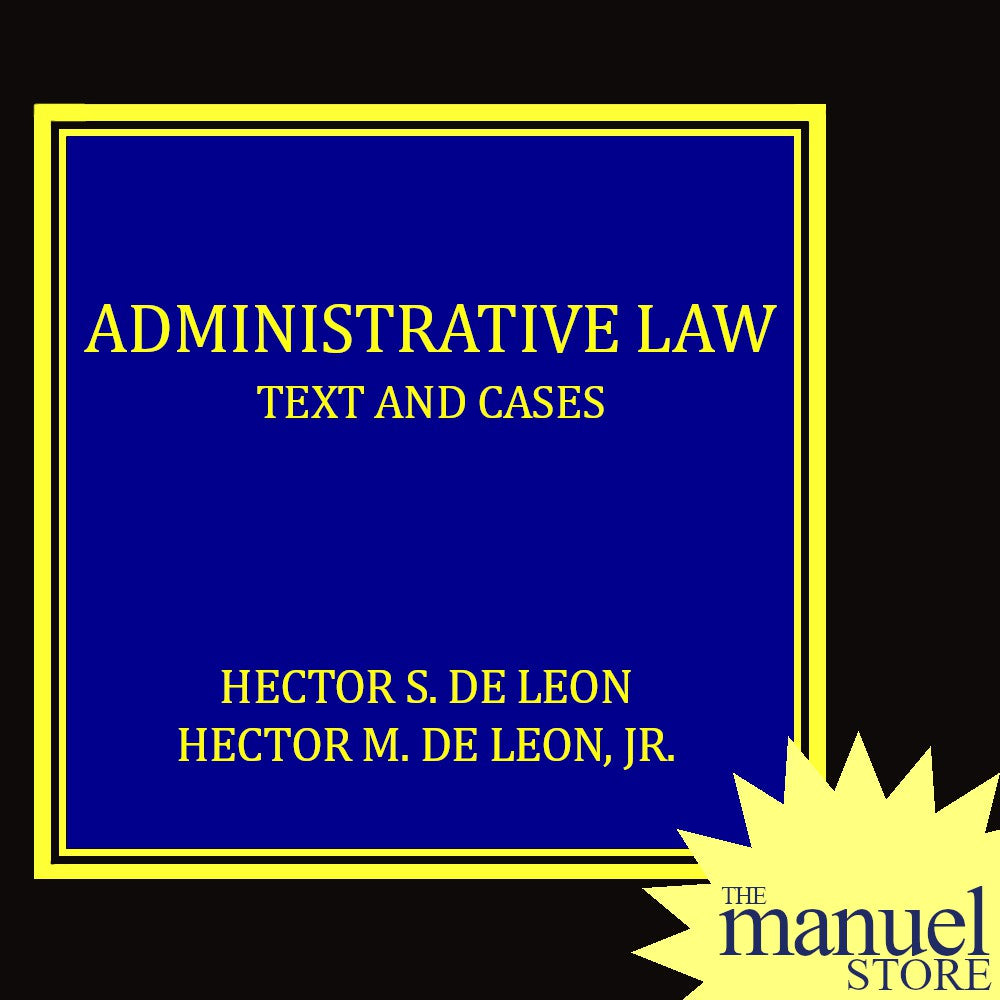 De Leon (2016) - Administrative Law - Text and Cases – themanuelstore