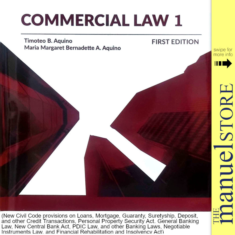 Timoteo Aquino (2024) - Commercial Law 1 & 2 - I II – themanuelstore