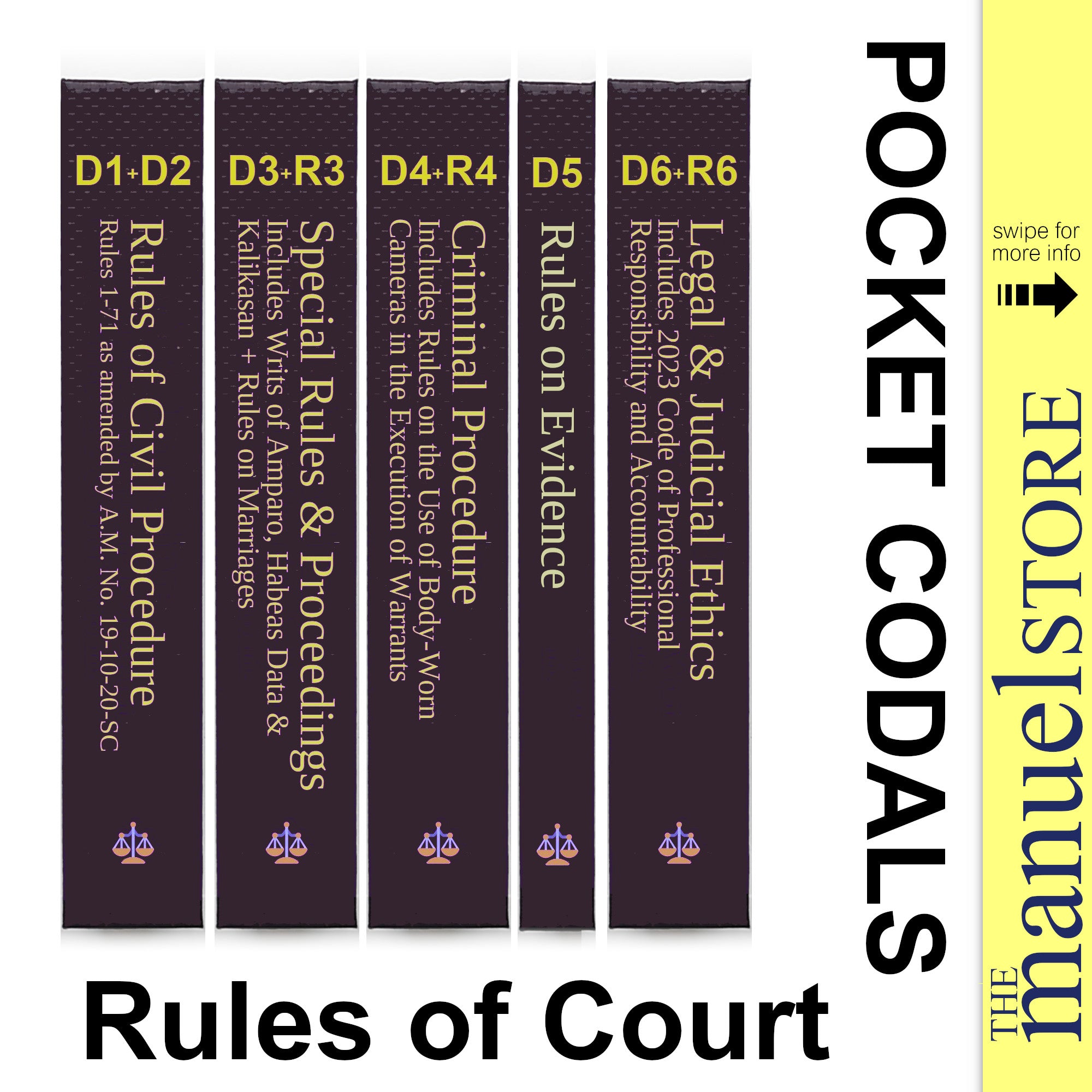 Pocket Codal (2023) Rules of Court - Civil Procedure Criminal Special ...
