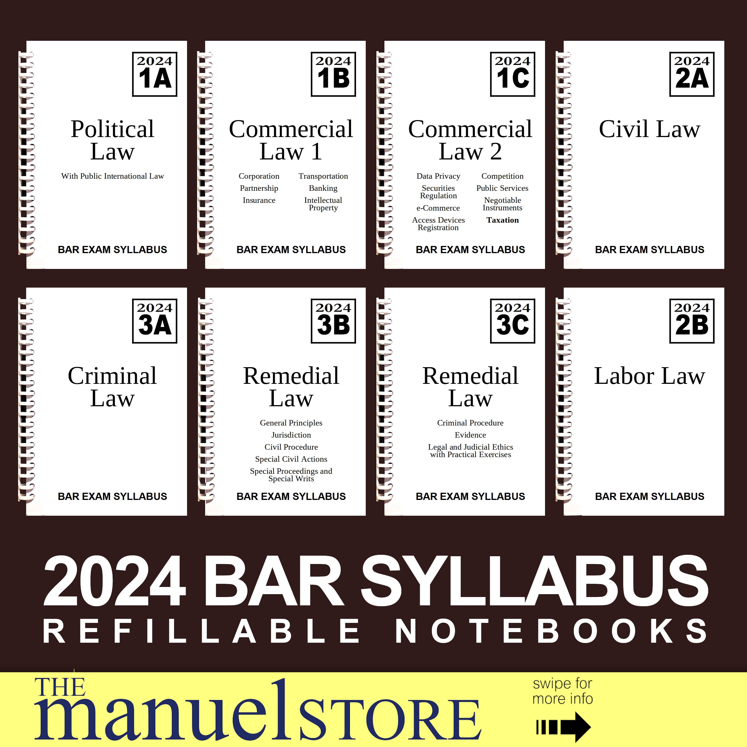 Bar Syllabus (2023/2024) - Examination Notebook Outline Space for Exam ...