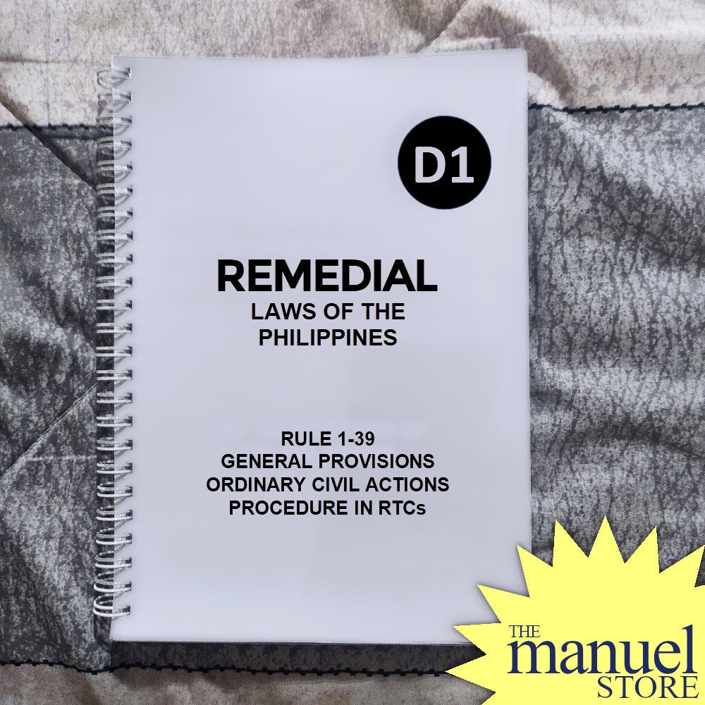 Codal Notebook (2023) - Rules of Court - Remedial Laws Civil Procedure ...