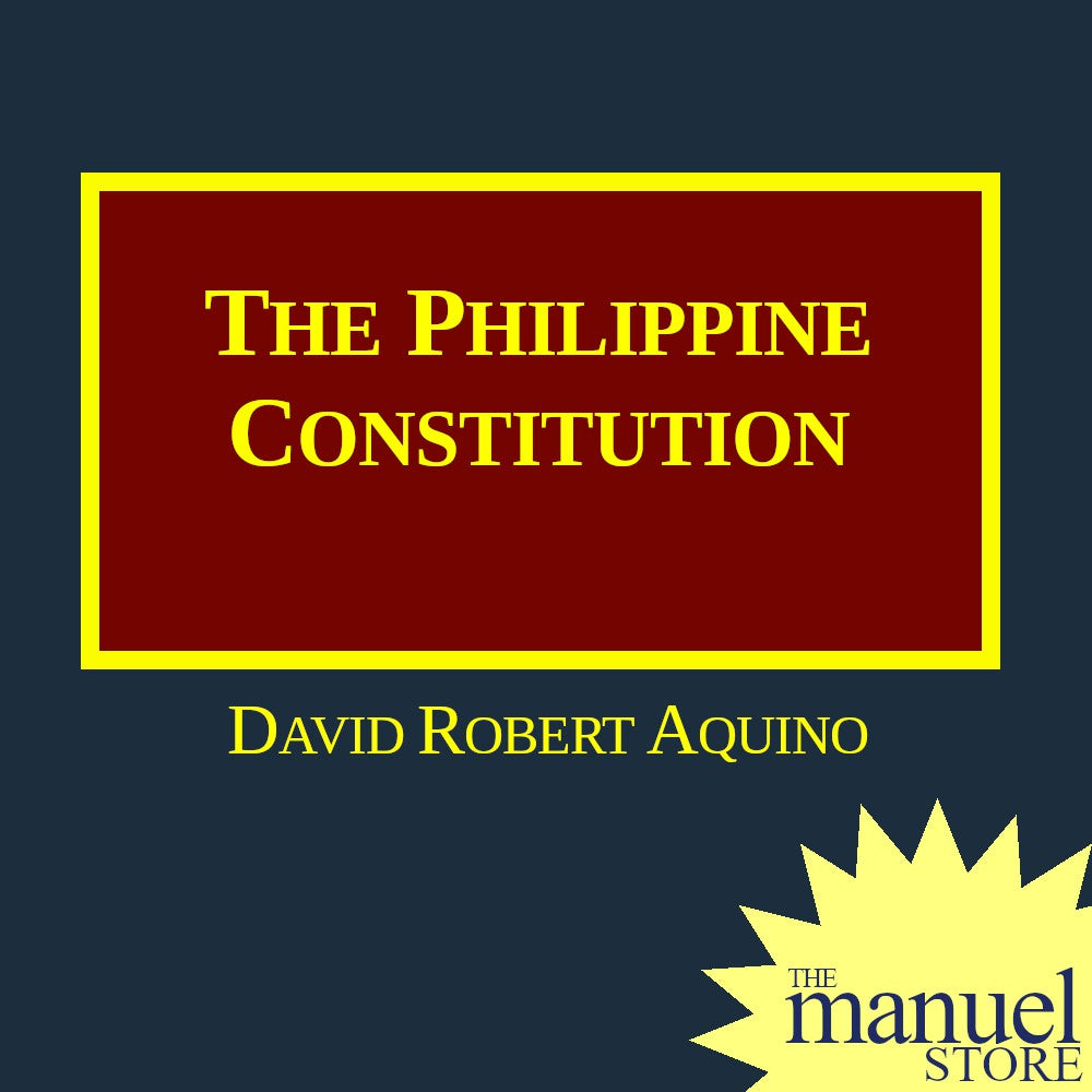 D.R. Aquino (2020) - The Philippine Constitution - David Robert - Law – themanuelstore