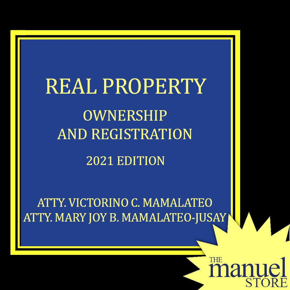 Mamalateo + Jusay (2021) Real Property Vol. 1: Ownership and Registrat – themanuelstore