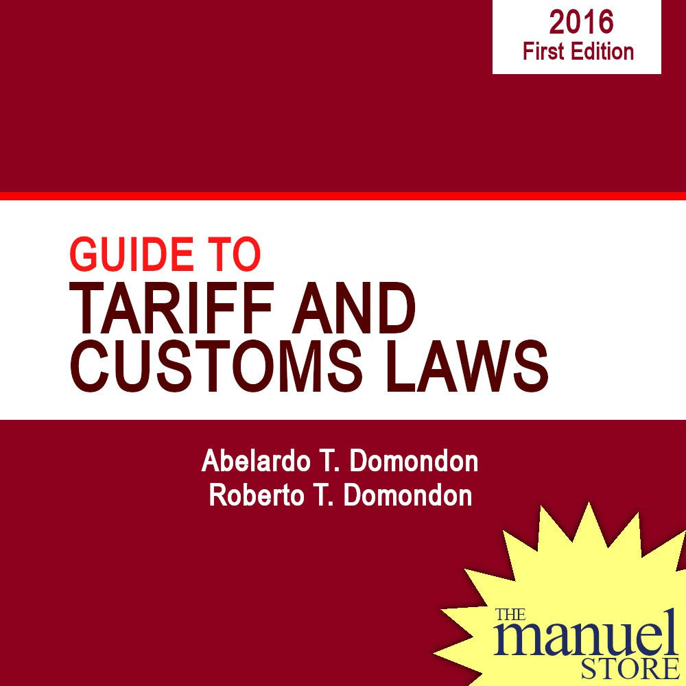 Domondon (2016) - Tariff and Customs Laws, Guide to - by Abelardo & Ro ...